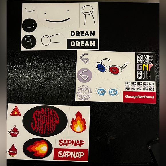 Office | Unused Dream Georgenotfound And Sapnap Merch Stickers | Poshmark